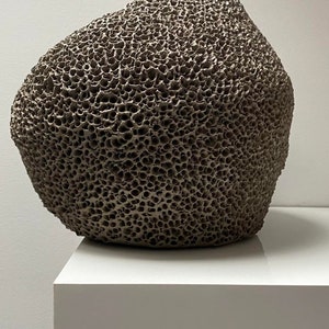 Structural Beige Vase Handmade Ceramic - Etsy