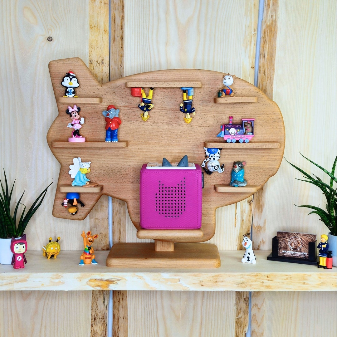 Solid Wood Tonie Shelf Zeppelin / Balloon, Standing & Wall Shelf for 30 ...