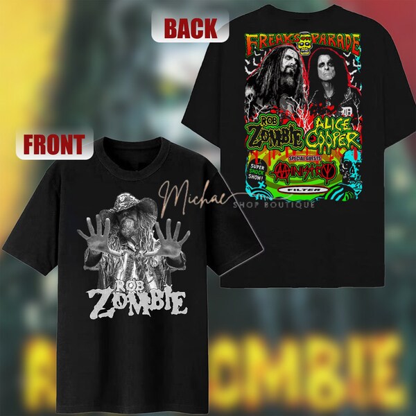Alice Cooper Rob Zombie Shirt - Etsy