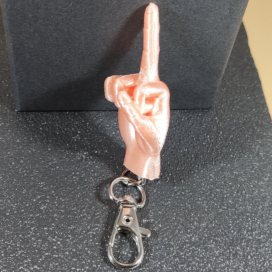 Funny Keychain hand Middle Finger, OK, Mettalhand, Victory - Etsy
