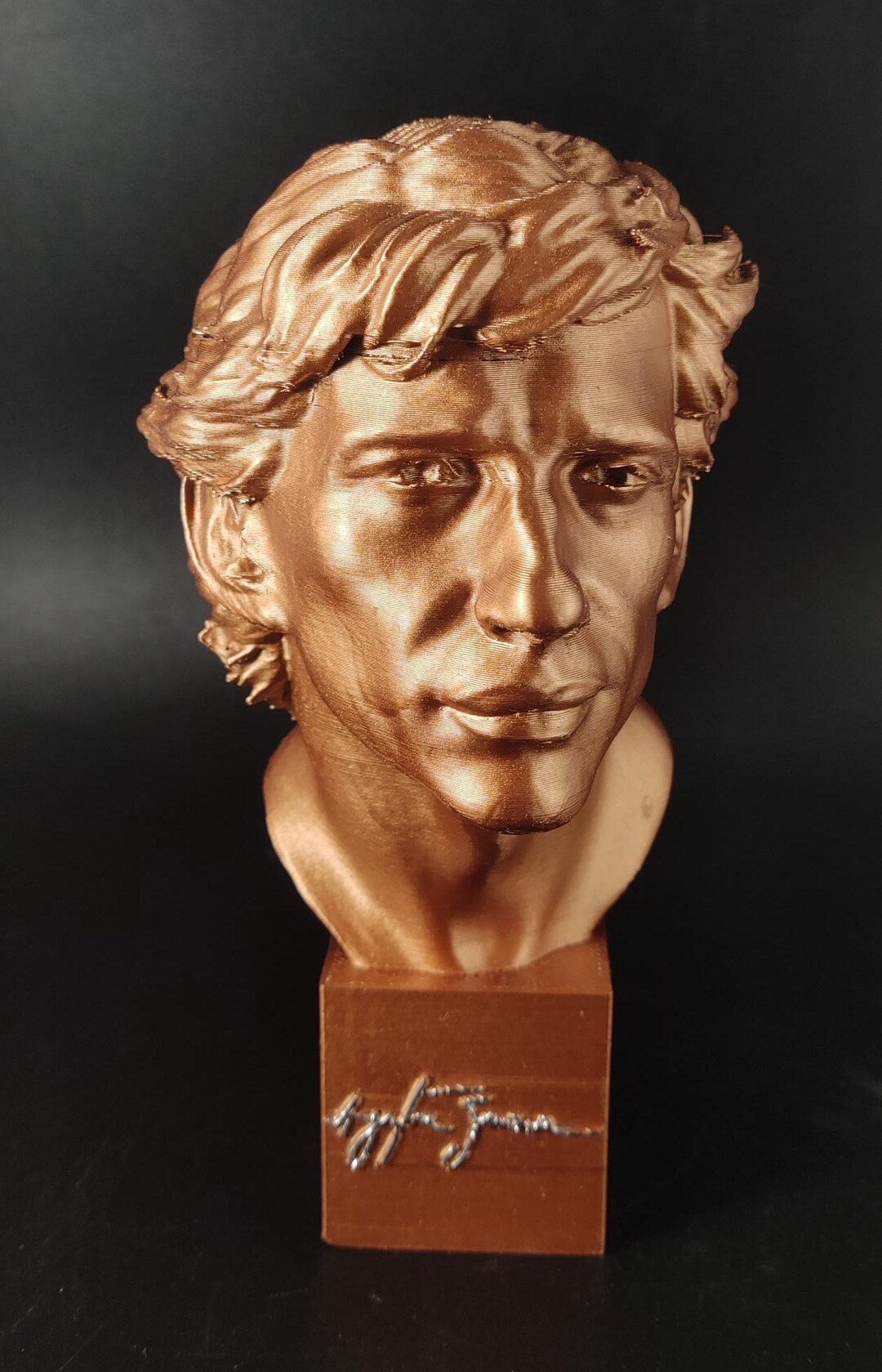Ayrton Senna Figure Bust Display Handmade Formula 1 Brazil - Etsy