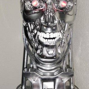 Terminator T-800 Head 1:1 Scale Bust Ver.2 Chrome - Etsy