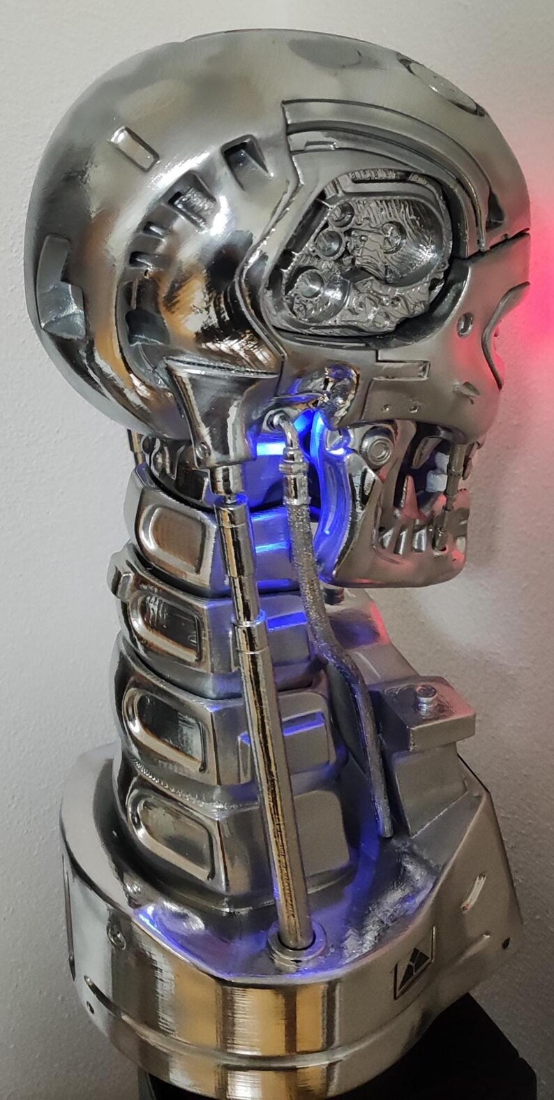 Terminator T-800 Head 1:1 Scale Bust Ver.2 Chrome - Etsy