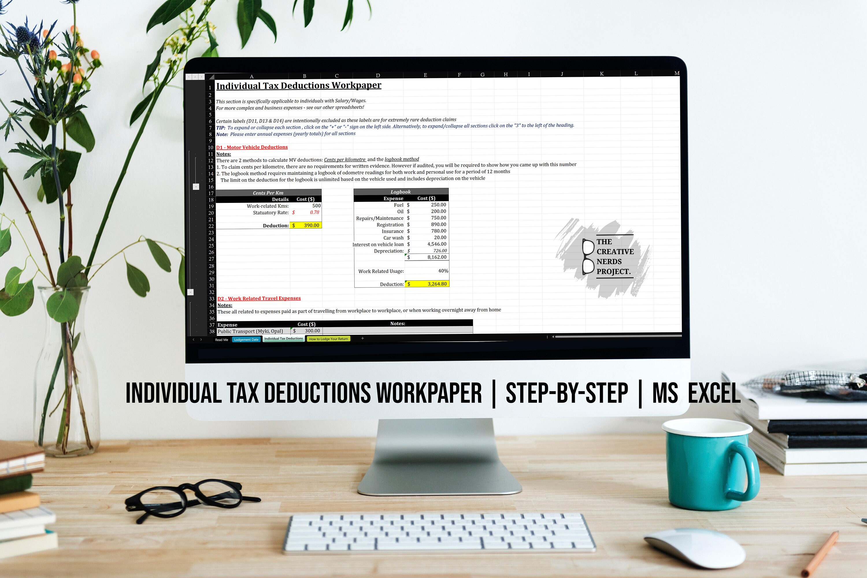 Australian Individual Tax Deductions Checklist & Calculator 2023 Excel ...