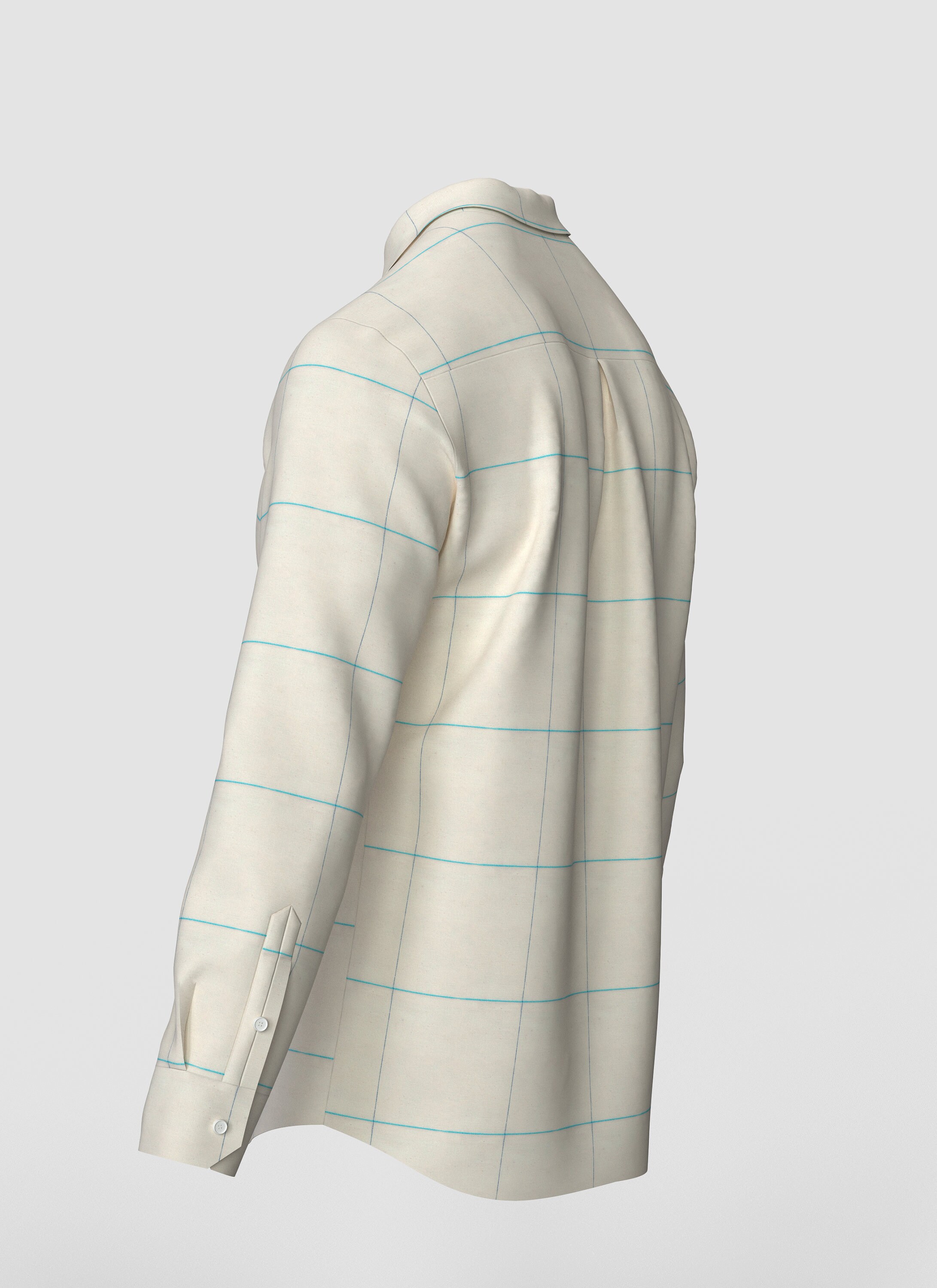 3D Digital Garment Long Sleeve Shirt .zprj File Compatible With CLO 3D ...