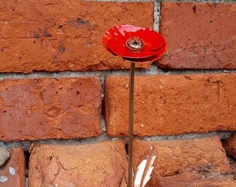 Copper Poppy Garden Sculptures LTZAF001 - Etsy