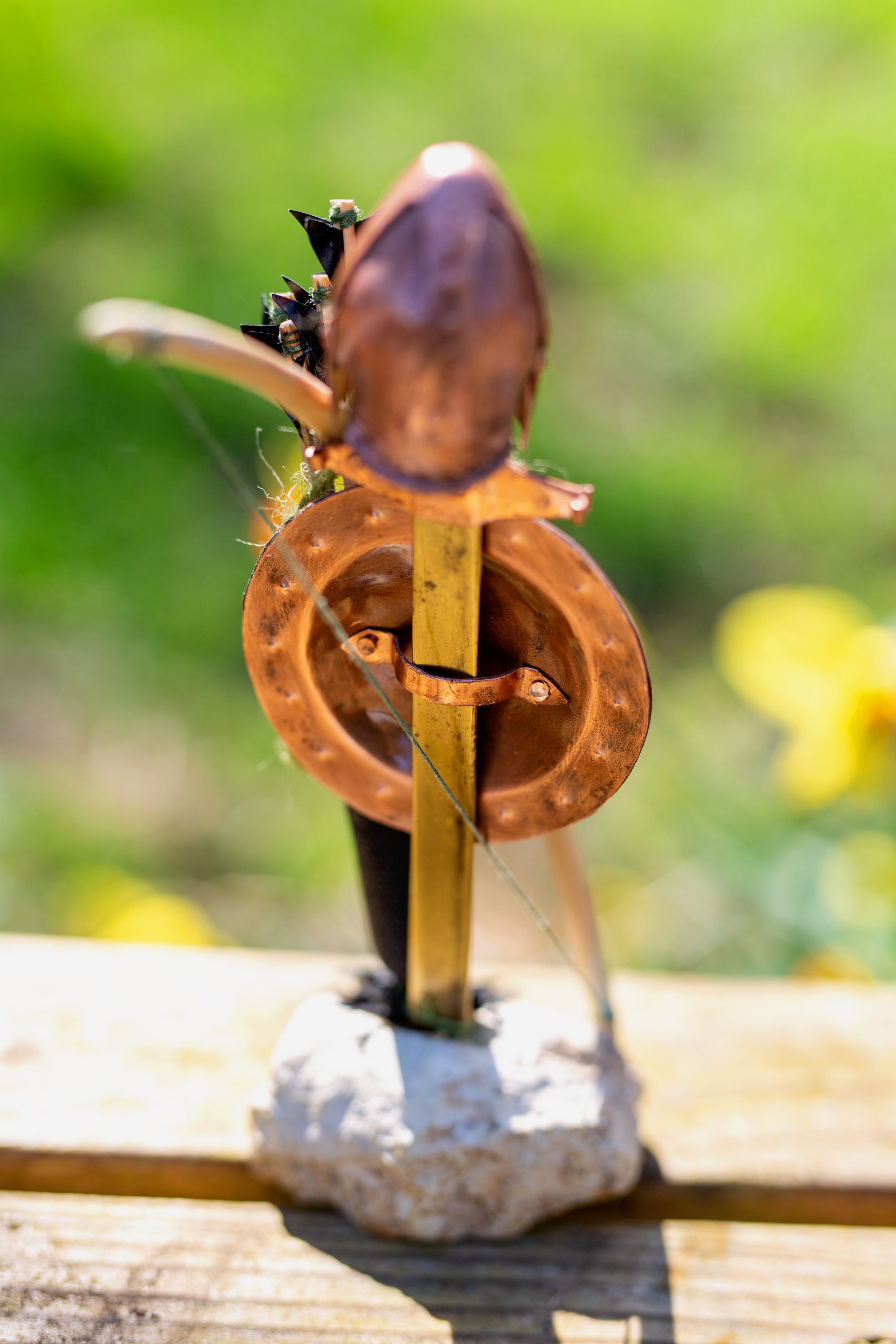 Sword in the Stone With Helmet, Shield, and Bow and Arrow - Etsy