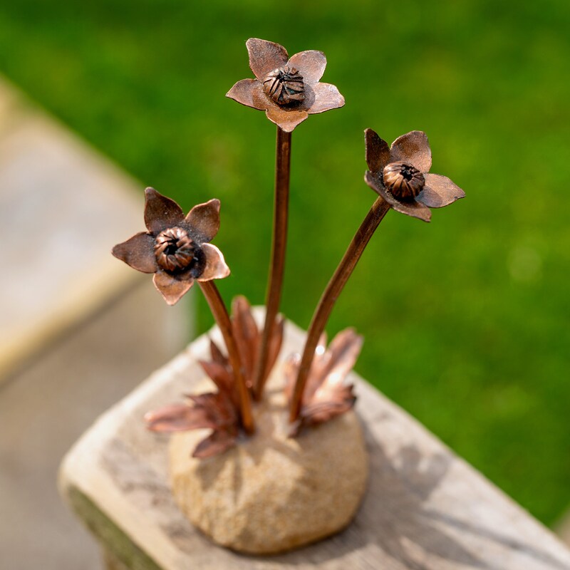 Copper Flowers - Etsy