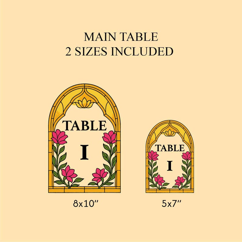 Garden Wedding Acrylic Table Numbers – Arch Floral Table Signs ...