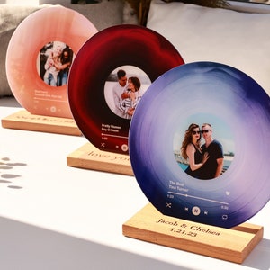 Personalized Vinyl Record With Photo - Birthday Gift for Her Him ...