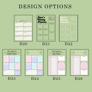Custom Weekly Meal Planner on Acrylic for Fridge - to Do List Template ...