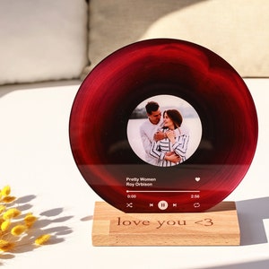 Personalized Vinyl Record With Photo - Birthday Gift for Her Him ...