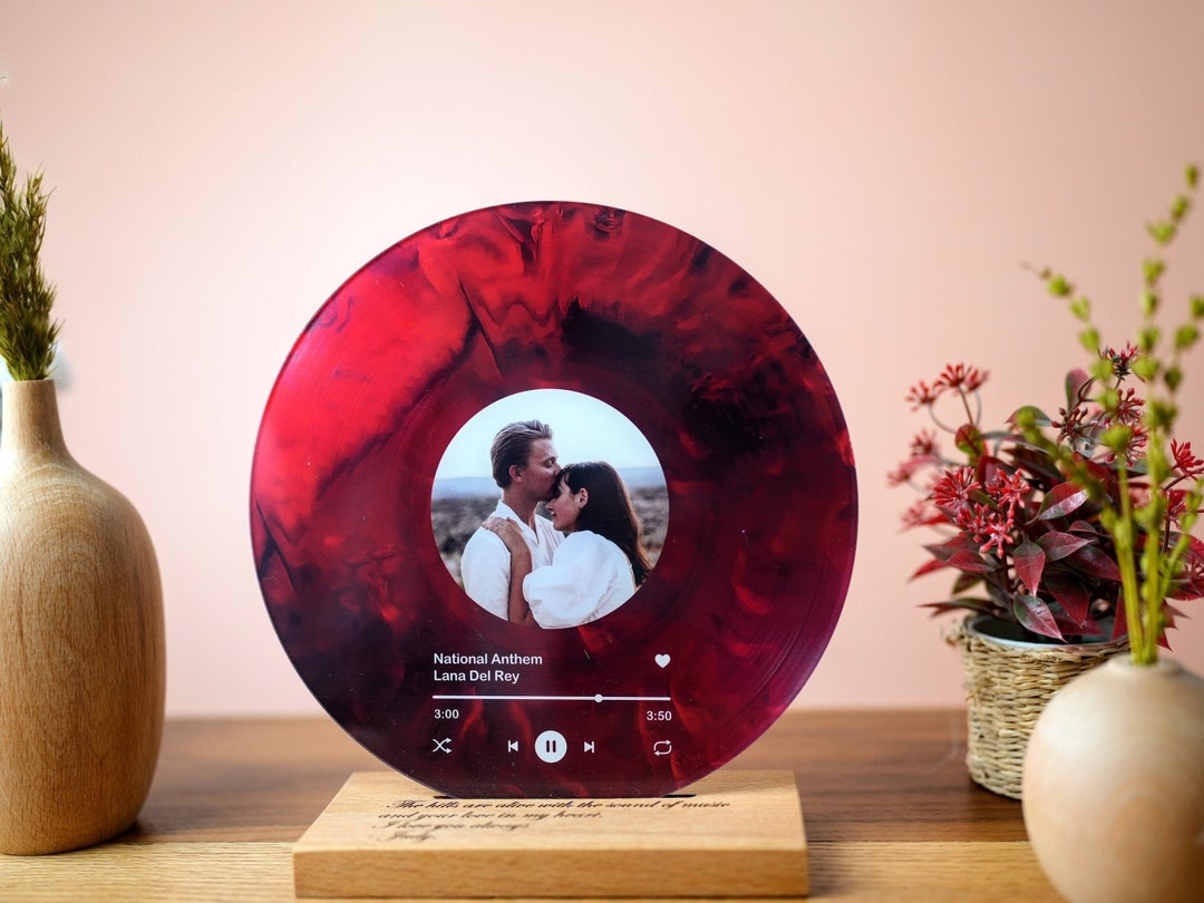 Custom Song Plaque as Anniversary Gift - Personalized Vinyl Record ...