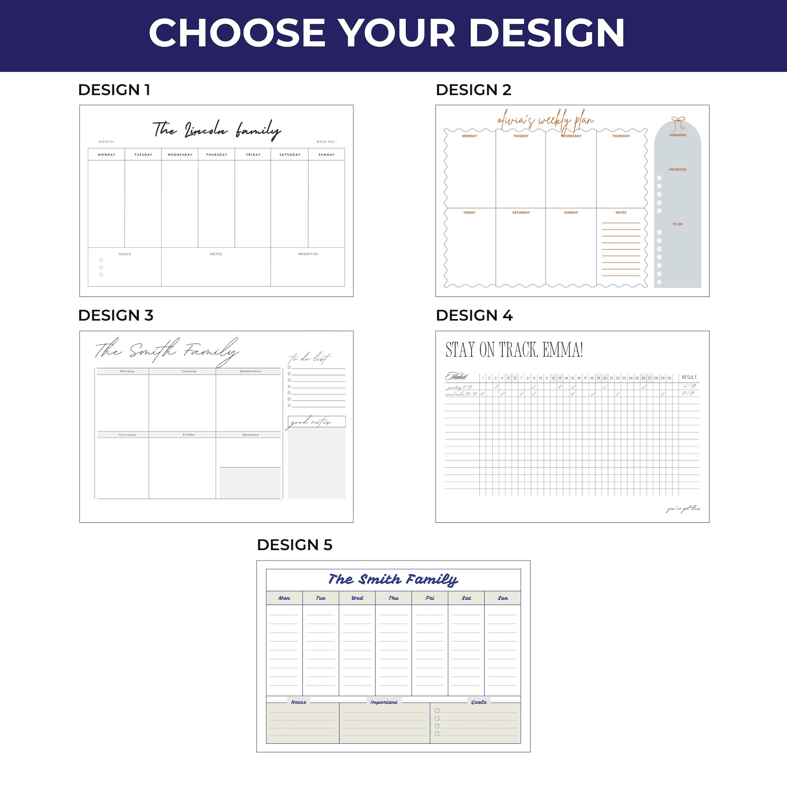 Acrylic Monthly Calendar for Wall - Personalized Whiteboard Office ...
