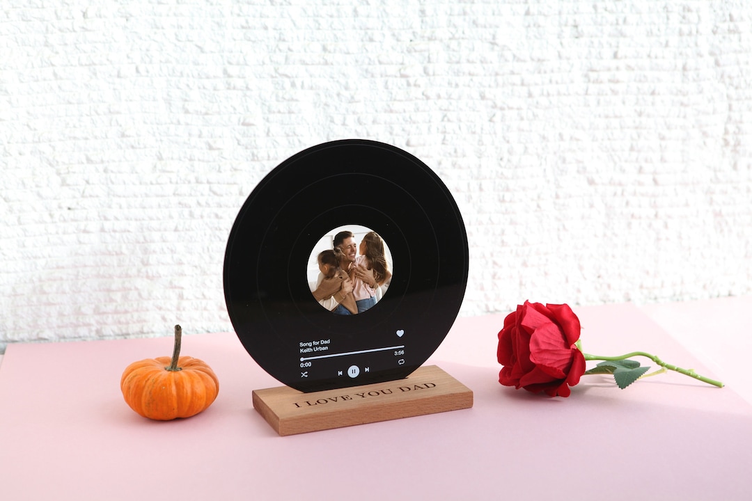 Custom Song Photo Vinyl Record for Fathers Day Gift - Photo Gift for ...