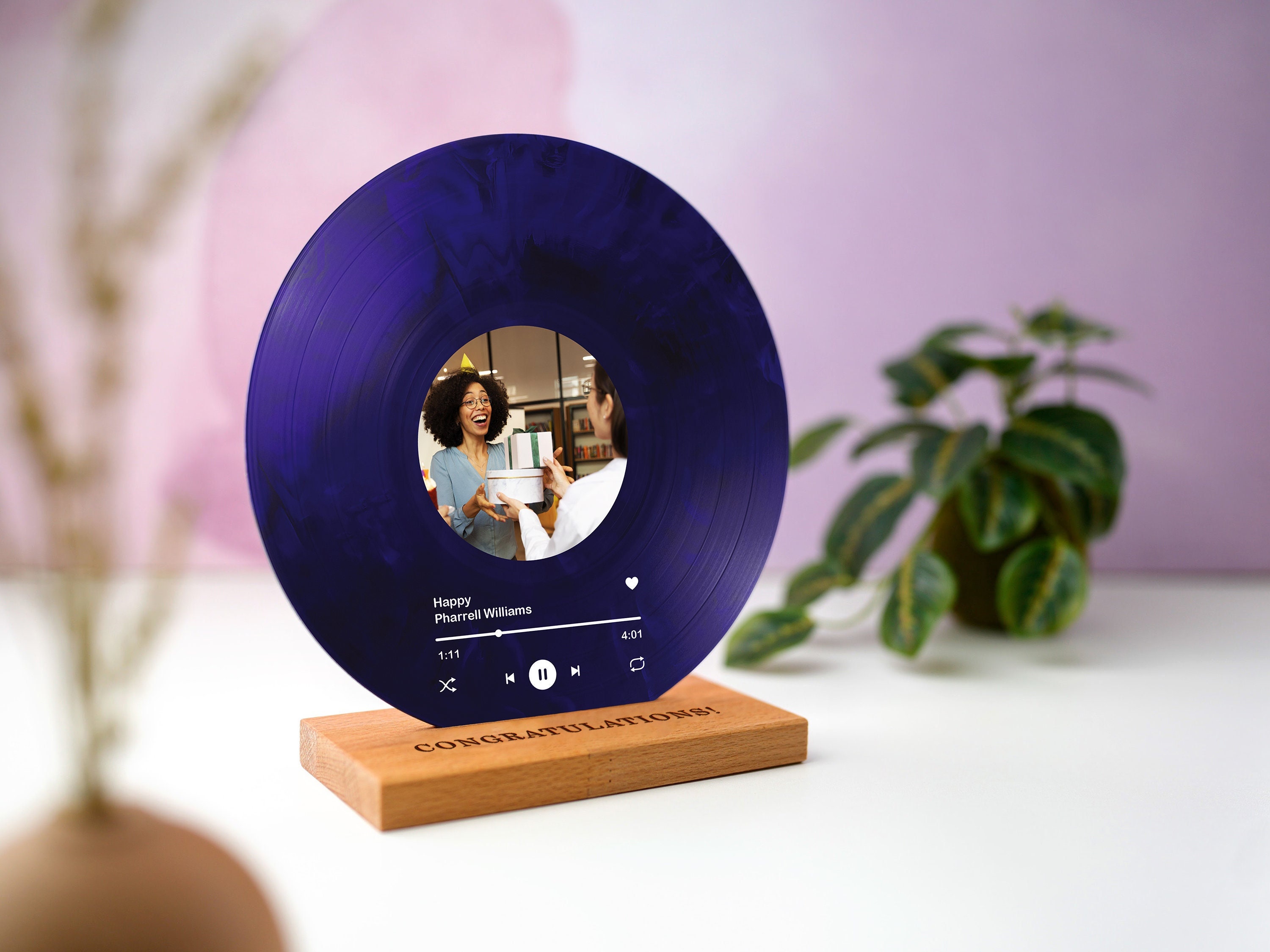 Custom Song Plaque - New Job Gift for Him Her - Congratulations Gift ...