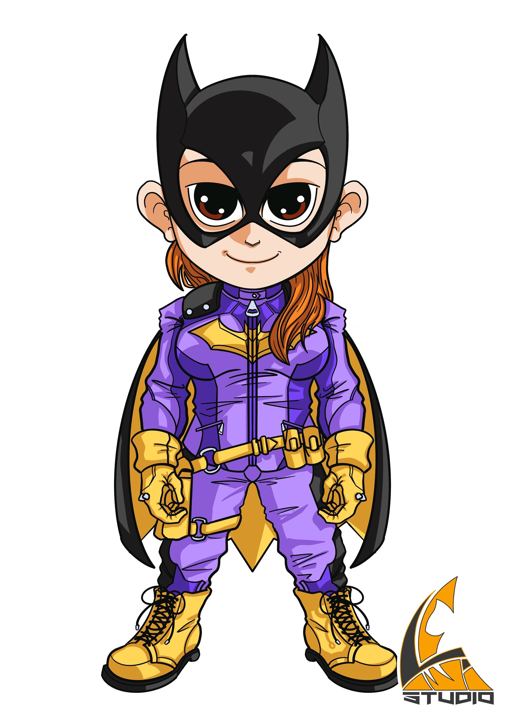 DC Heroes: Batgirl (chibi/cute/kawaii) Png, Jpeg, Tiff, Superhero ...