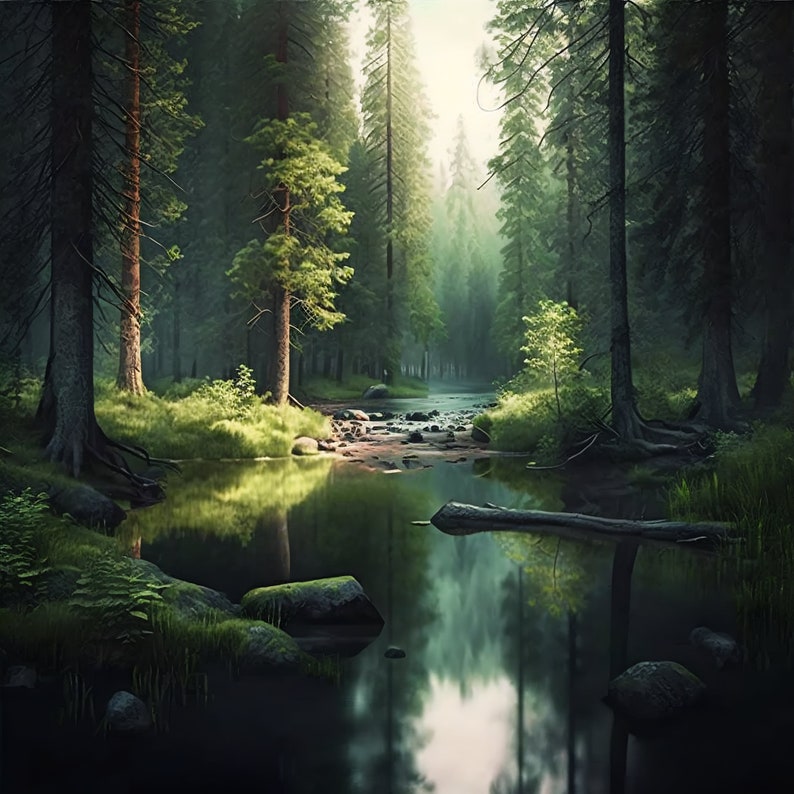 High Definition Forest Scene 4k - Etsy