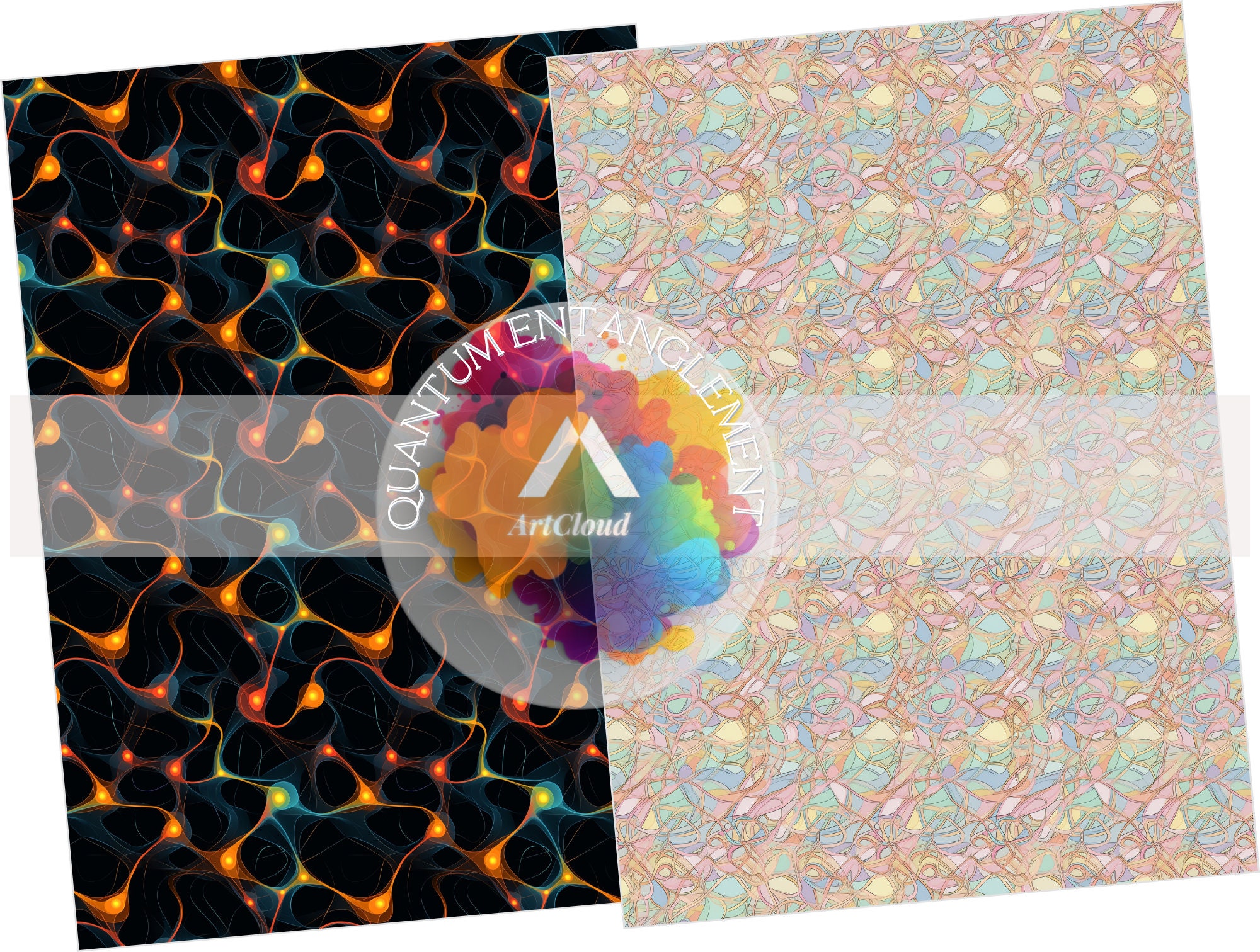 Quantum Entanglement Digital Paper, SEAMLESS Pattern - Etsy