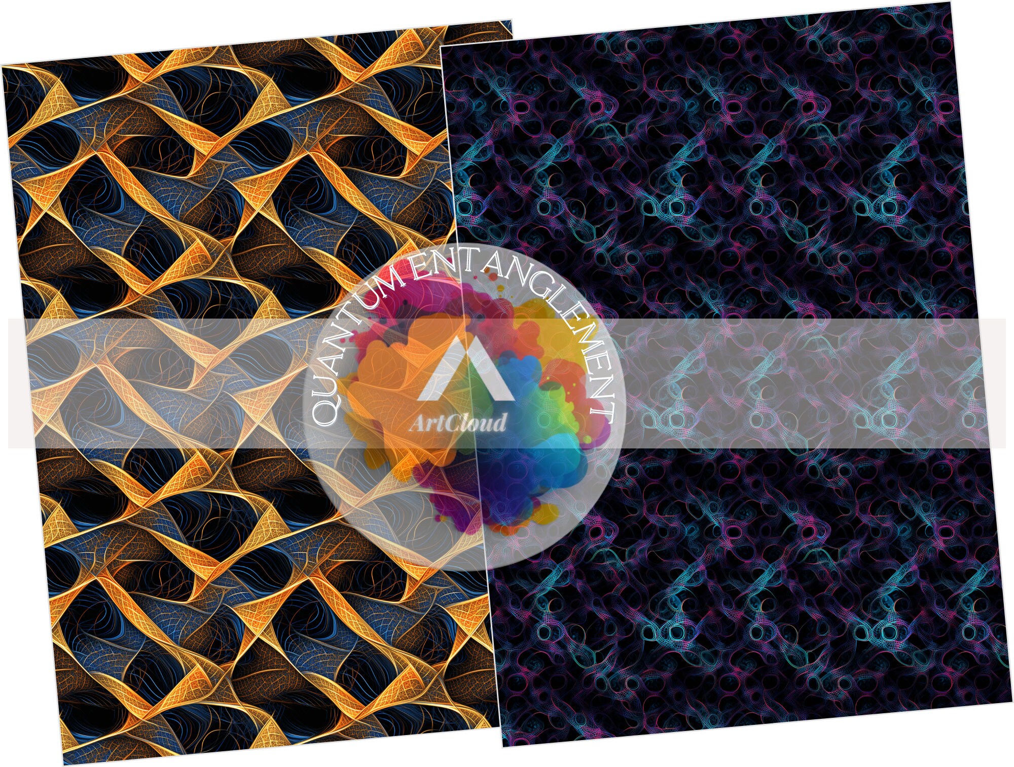 Quantum Entanglement Digital Paper, SEAMLESS Pattern - Etsy