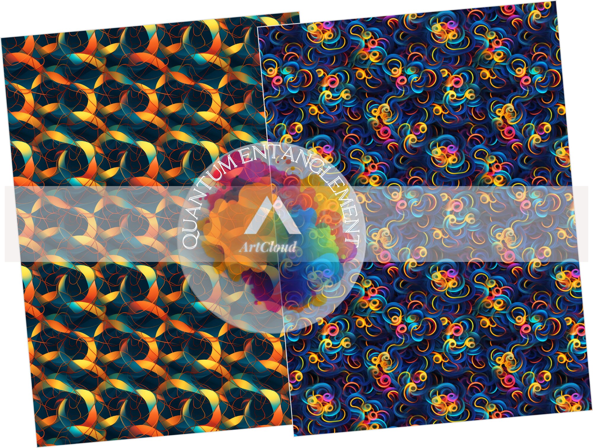 Quantum Entanglement Digital Paper, SEAMLESS Pattern - Etsy