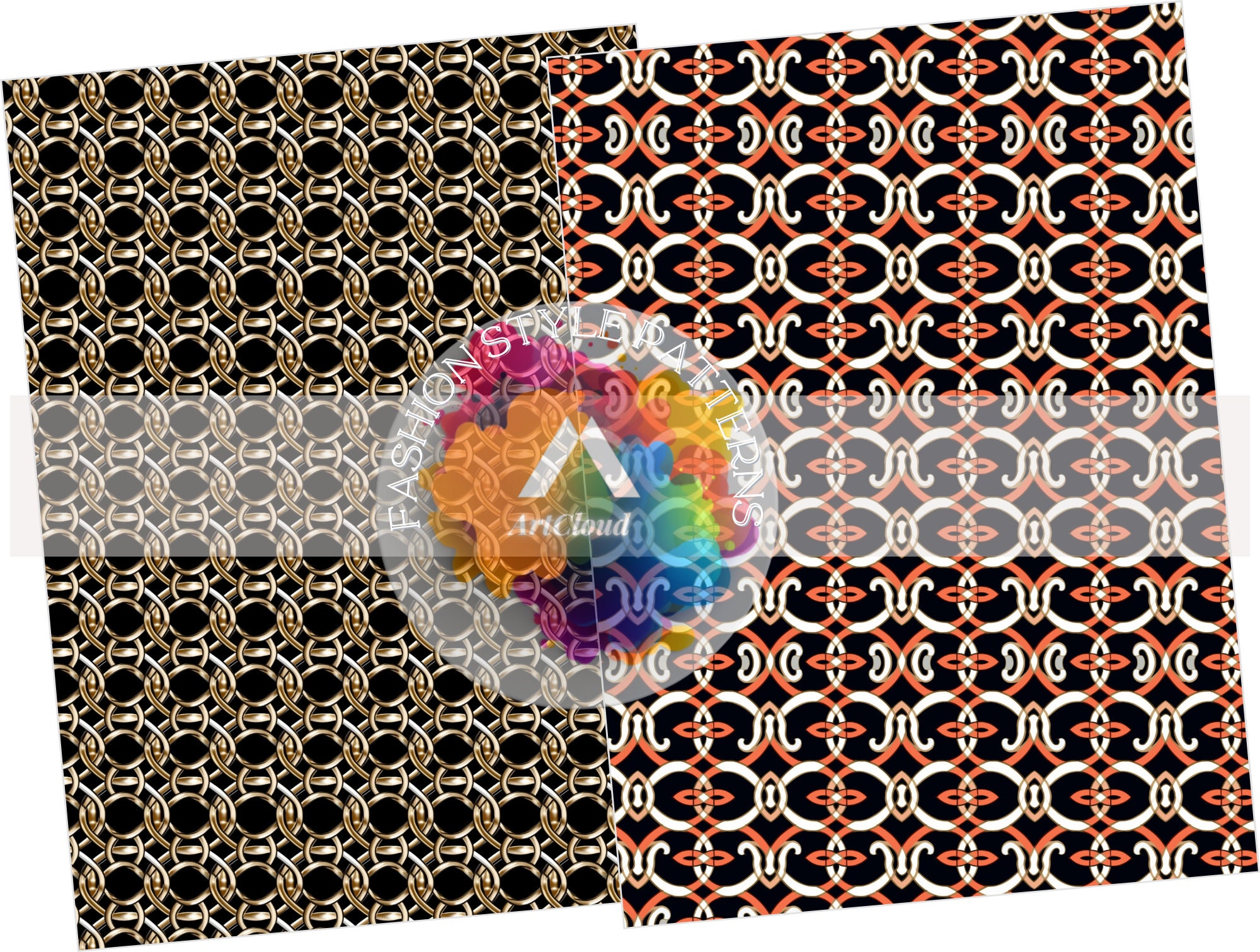 Fashion Style Digital Paper, SEAMLESS Pattern - Etsy