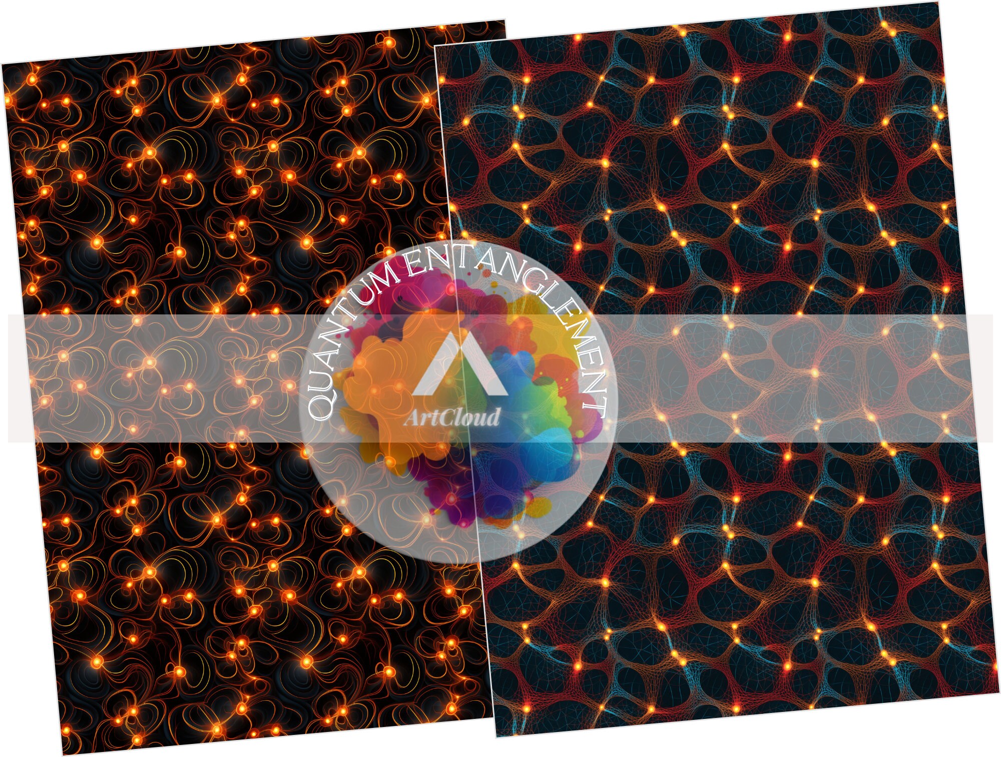 Quantum Entanglement Digital Paper, SEAMLESS Pattern - Etsy