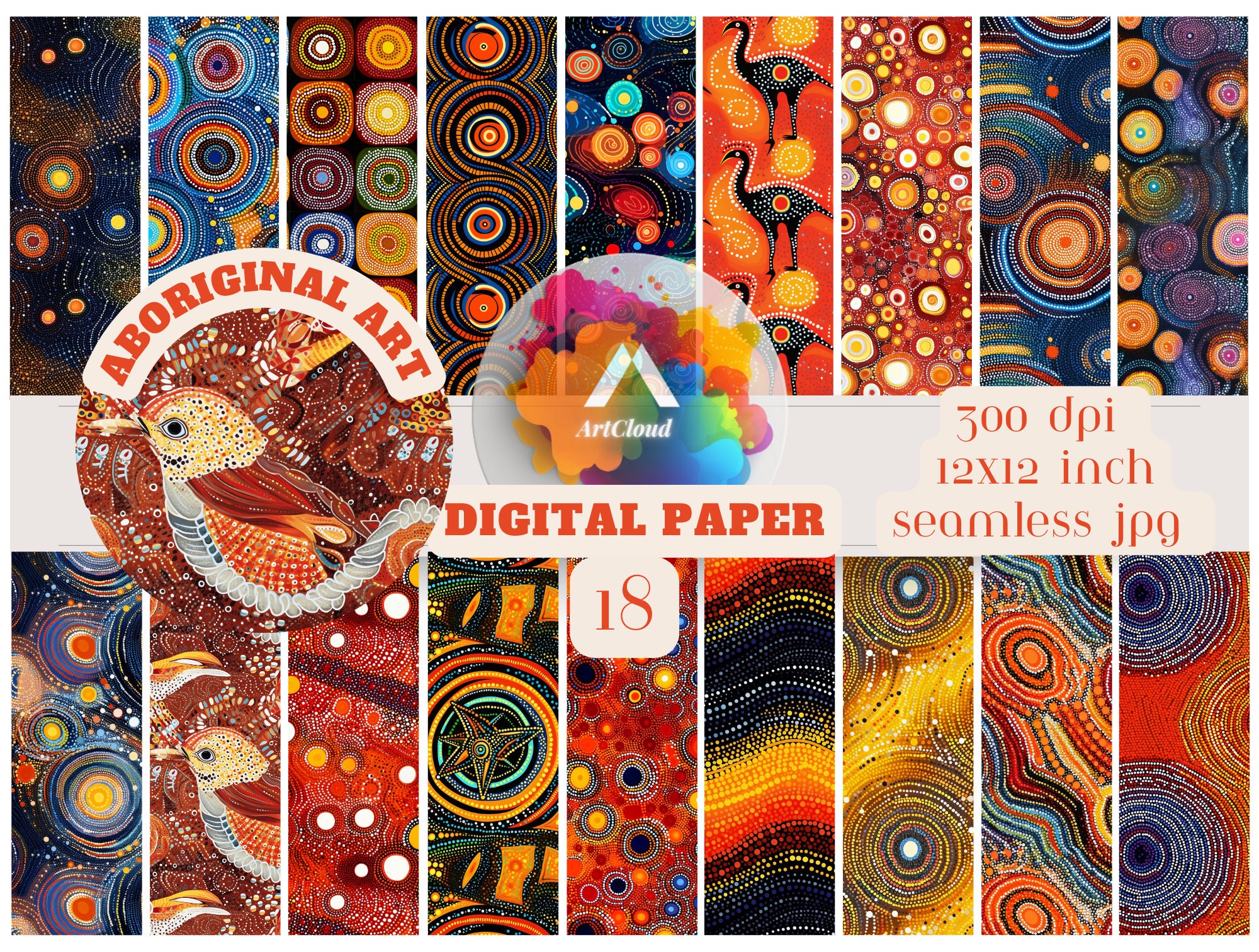 Aboriginal Art Print Australian Aboriginal Art Aboriginal Art Print ...