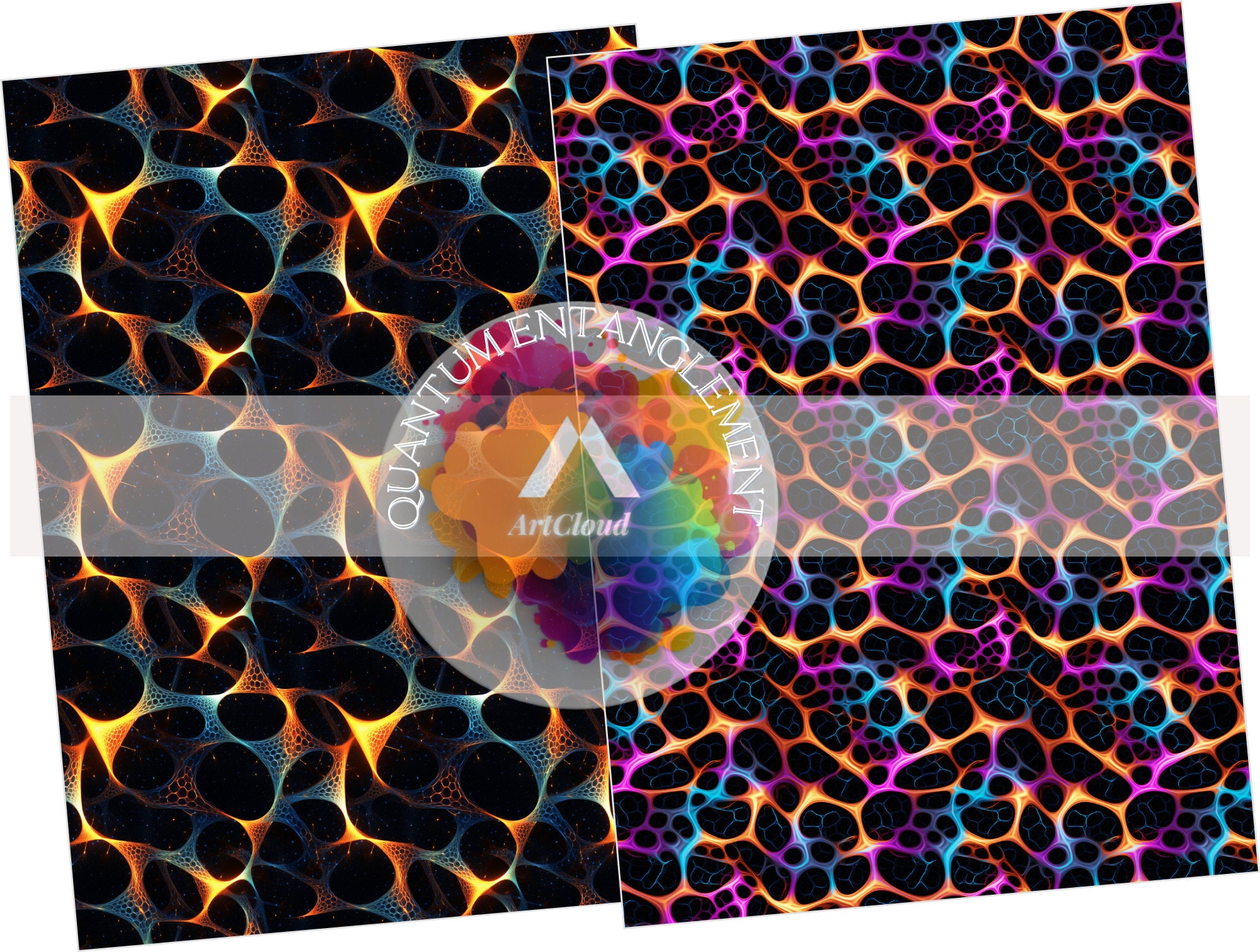 Quantum Entanglement Digital Paper, SEAMLESS Pattern - Etsy