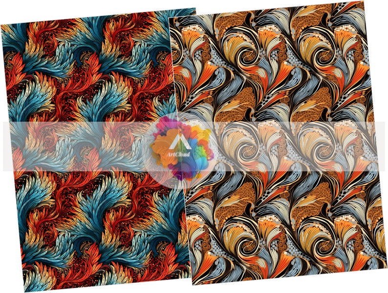 Aboriginal Art William Morris Style, Seamless Pattern, Boho Chic Home ...