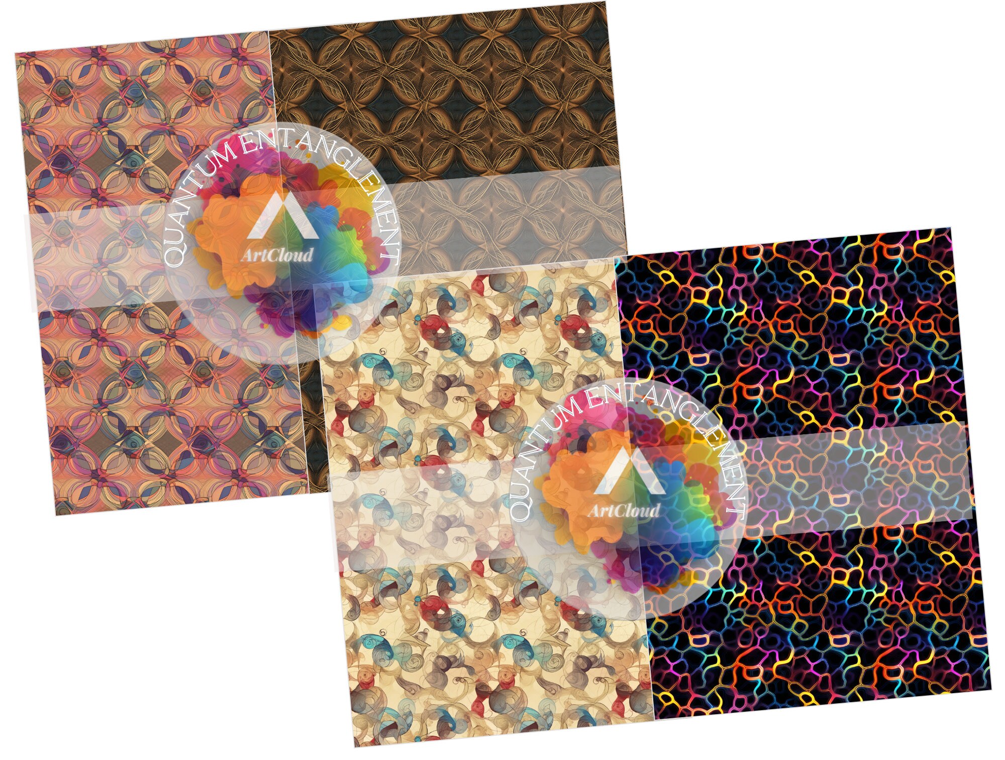 Quantum Entanglement Digital Paper, SEAMLESS Pattern - Etsy