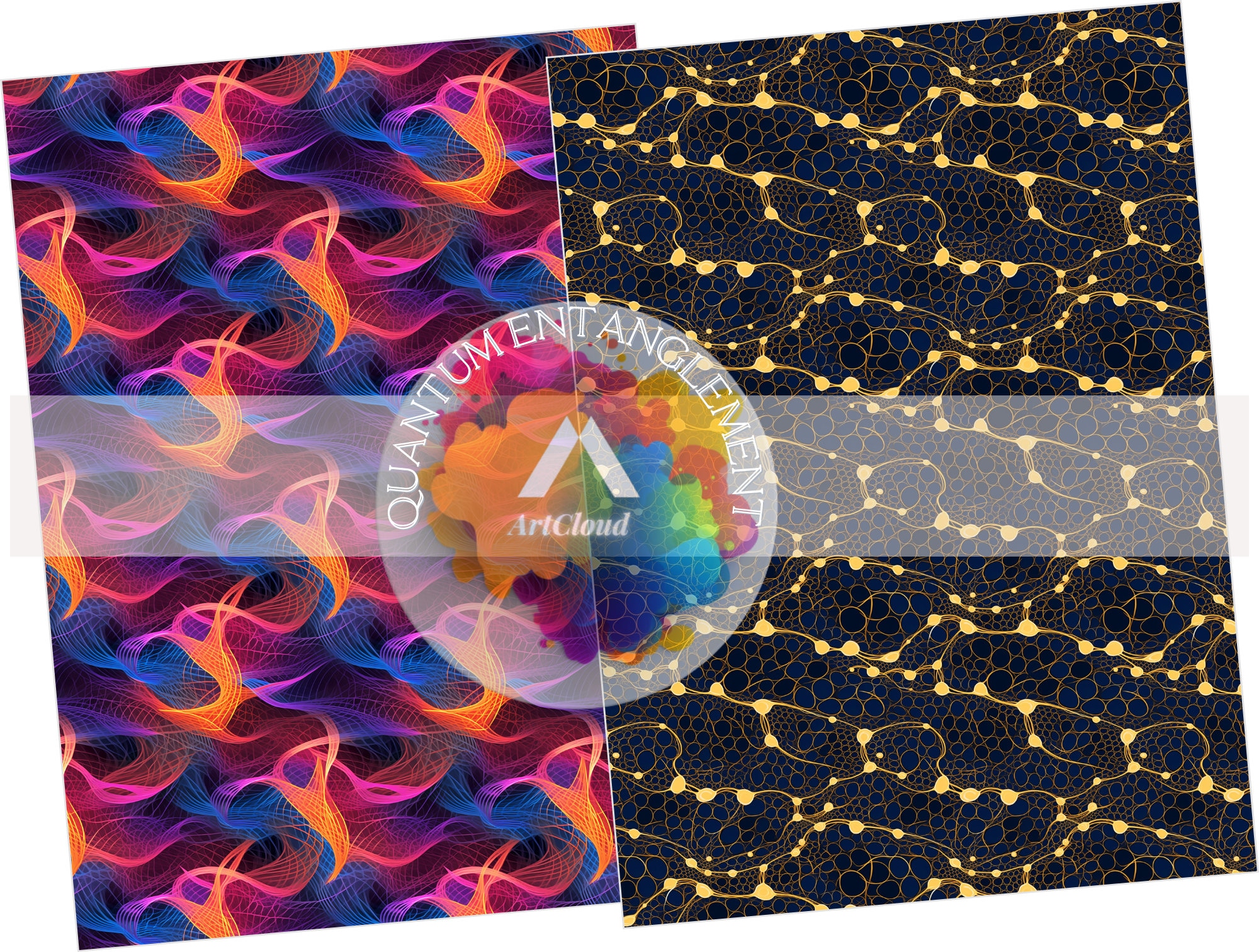 Quantum Entanglement Digital Paper, SEAMLESS Pattern - Etsy