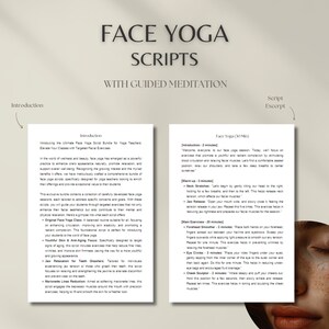 5 Face Yoga Scripts for Yoga Teachers and Practitioners, Digital ...