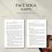 5 Face Yoga Scripts for Yoga Teachers and Practitioners, Digital ...