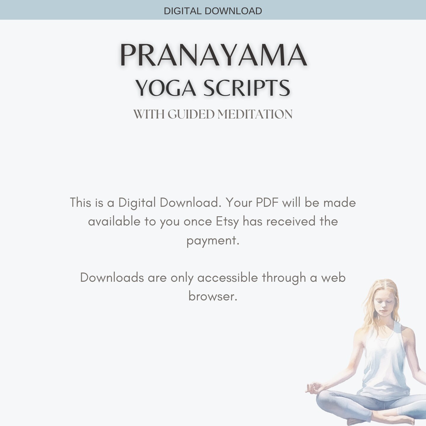 5 Pranayama Yoga Scripts, Guided Yoga Bundle, Breathing Techniques ...