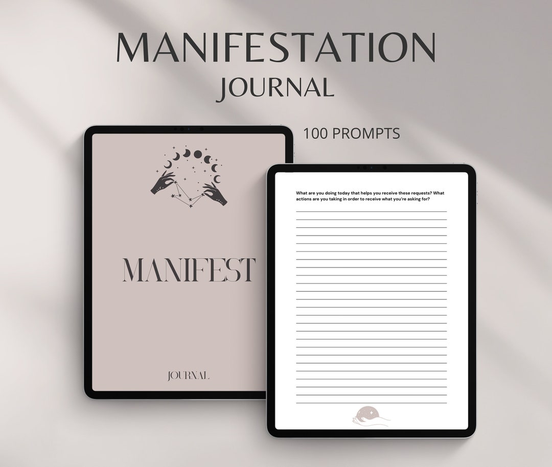 Manifestation Journal: 100 Prompts for Dream Life (PDF Download) - Etsy