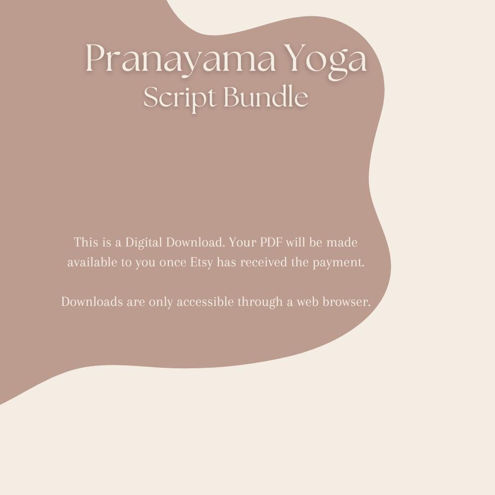 Pranayama Yoga Script Bundle: 5 Guided Breathing Techniques (digital ...