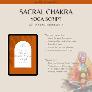 Sacral Chakra Yoga Script | Hatha Yoga Sequence | 60 Min Yoga Session ...