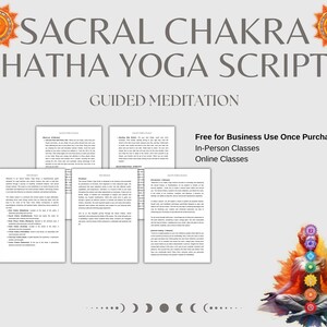 Sacral Chakra Yoga Script Hatha Yoga Sequence 60 Min Yoga Session ...