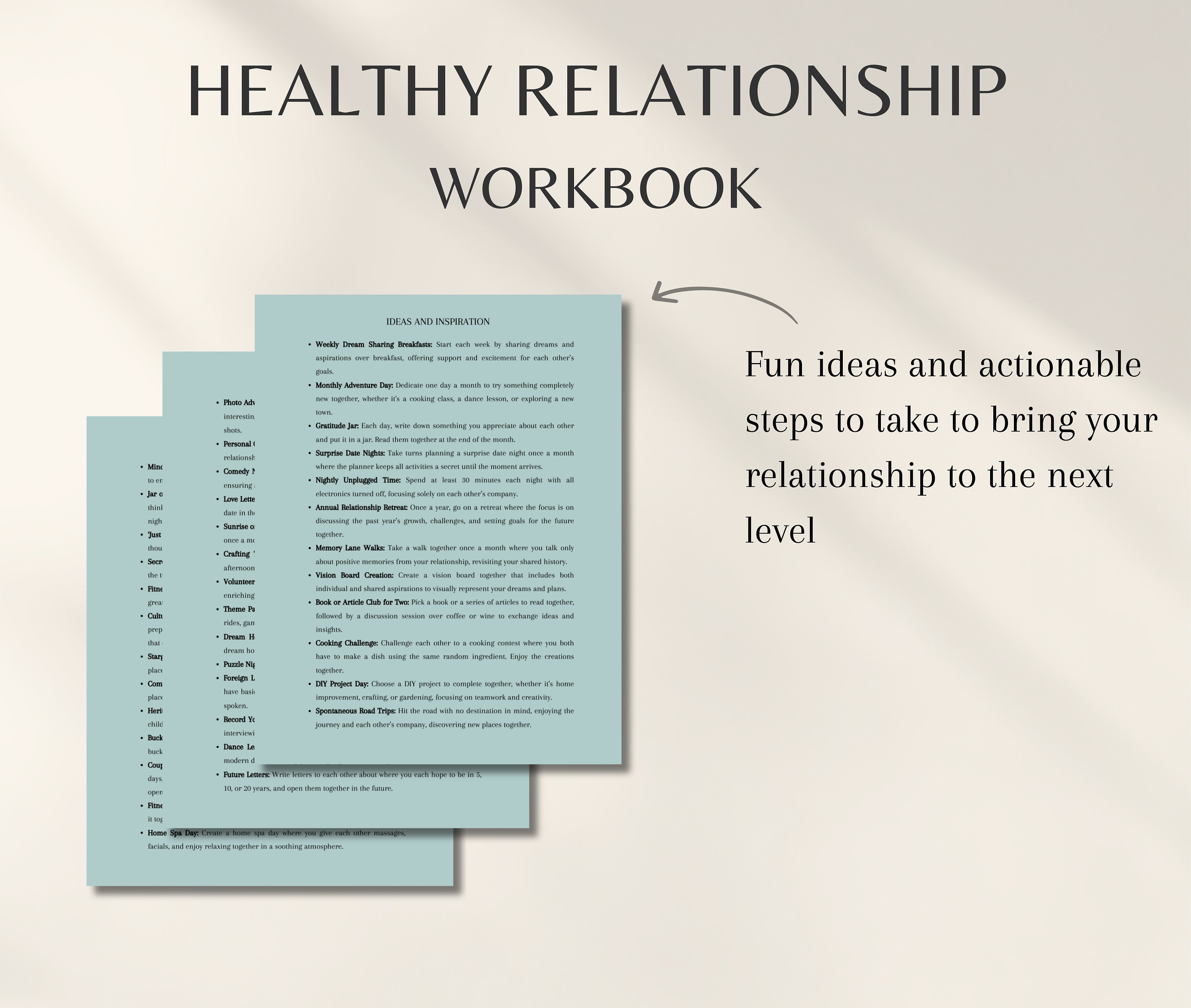 Healthy Relationship Workbook With More Than 100 Prompts and Fun Ideas ...