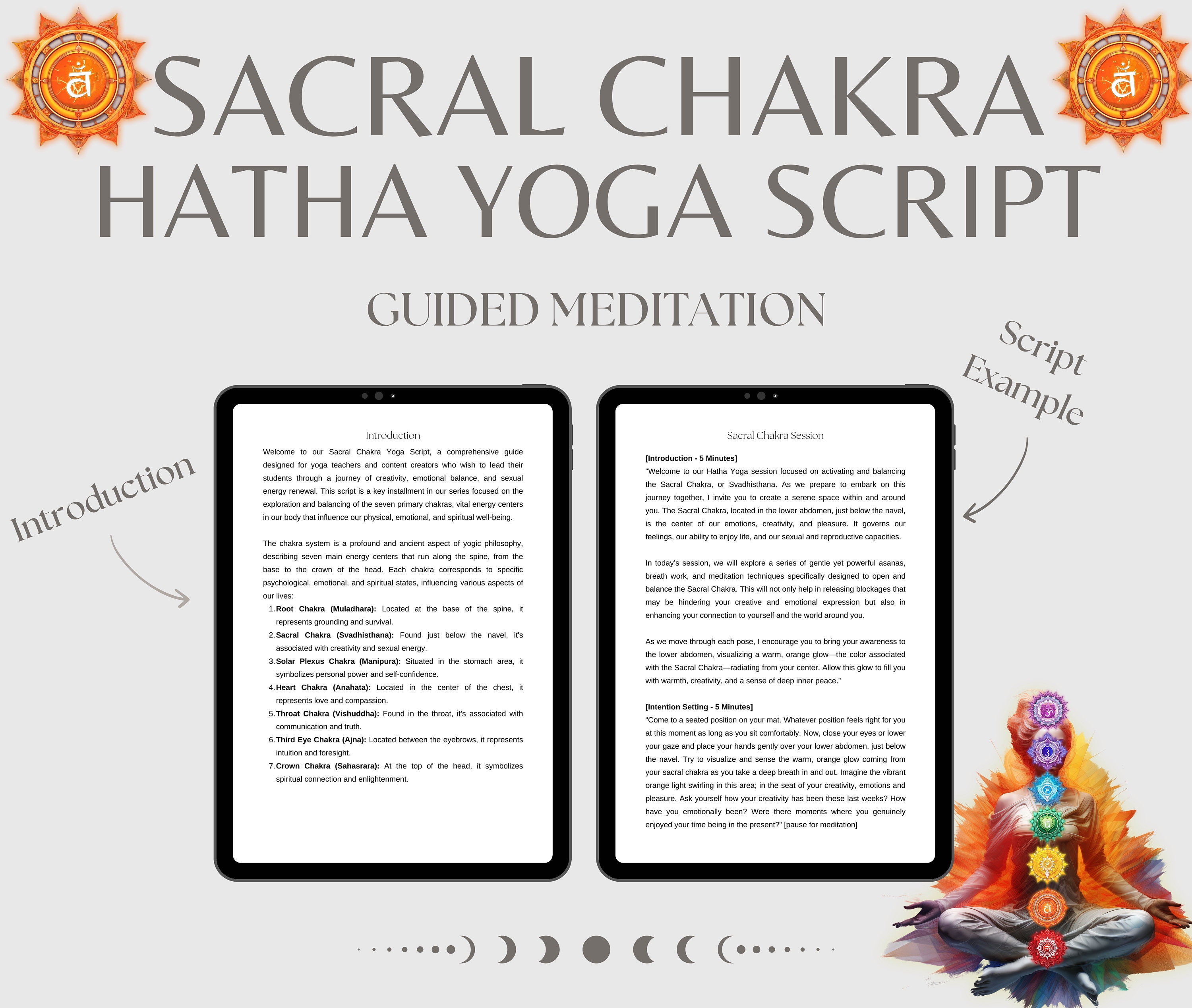 Sacral Chakra Yoga Script Hatha Yoga Sequence 60 Min Yoga Session ...