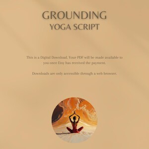 60 Min Yoga Script for Grounding, With Guided Meditation, Hour Yoga ...