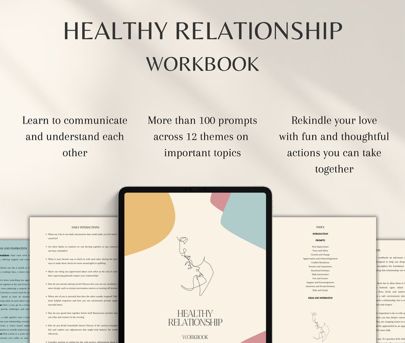 Healthy Relationship Workbook With More Than 100 Prompts and Fun Ideas ...