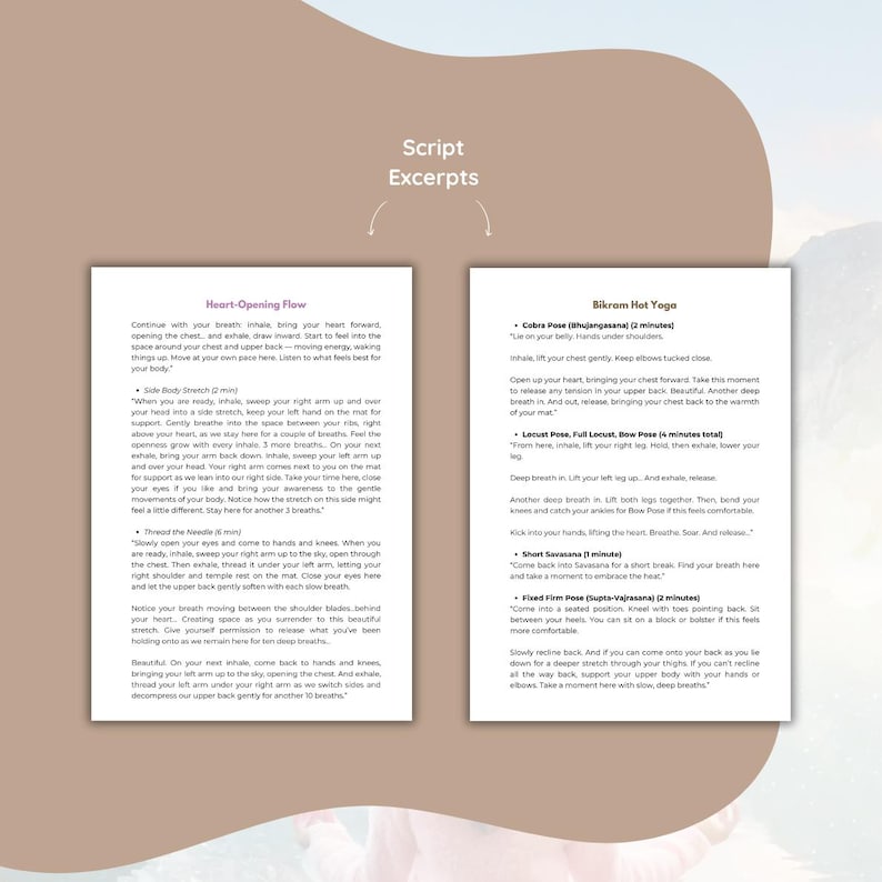 Yoga Script Bundle With 70+ Ready-to-use Yoga Sessions | Guided ...