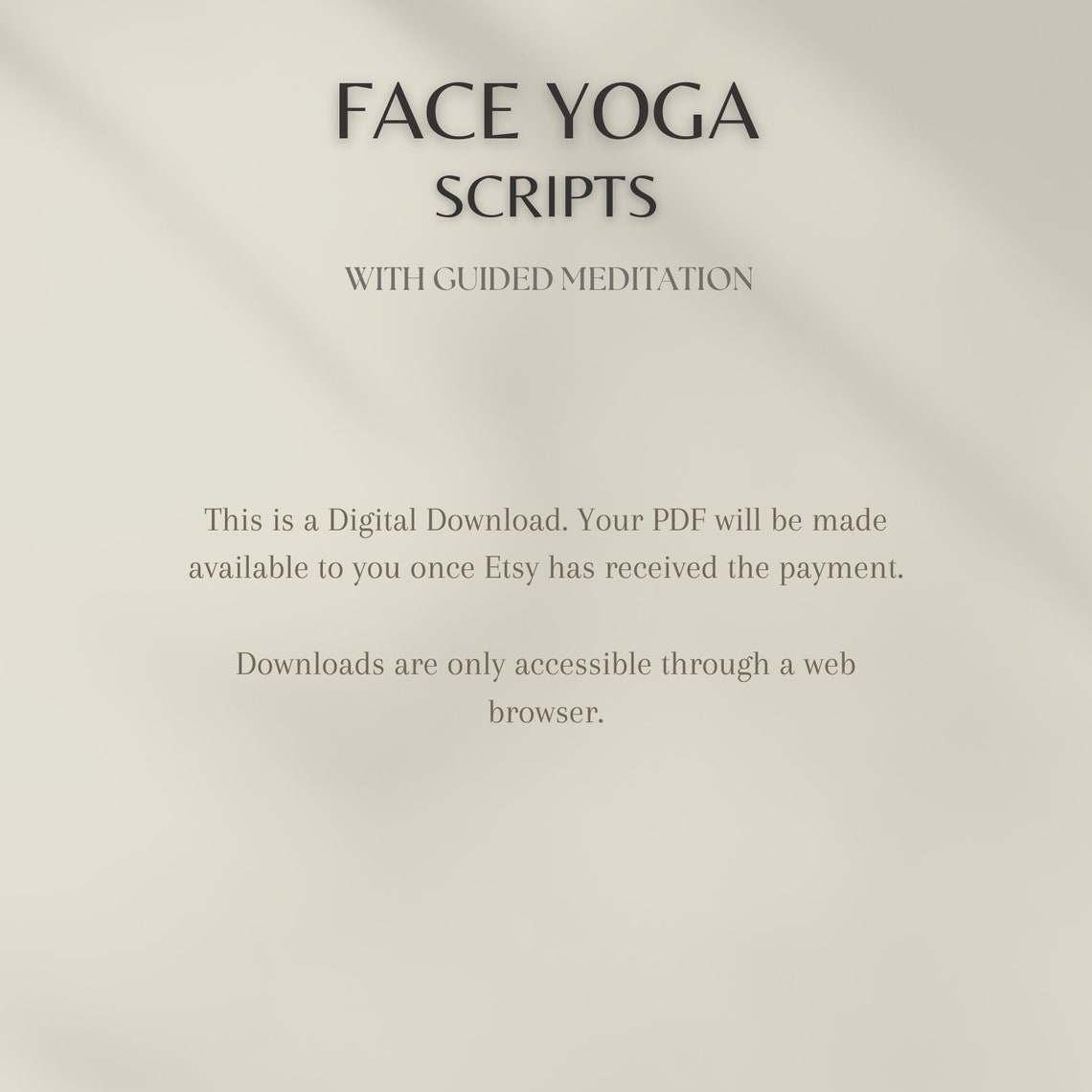5 Face Yoga Scripts for Yoga Teachers and Practitioners, Digital ...