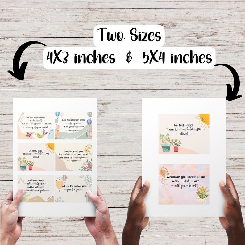 Printable Bible Scripture Cards, New Beginnings, Graduation, New Job ...