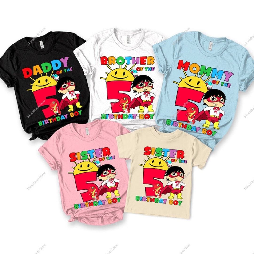Ryans World Birthday Matching Family Shirt Personalized - Etsy