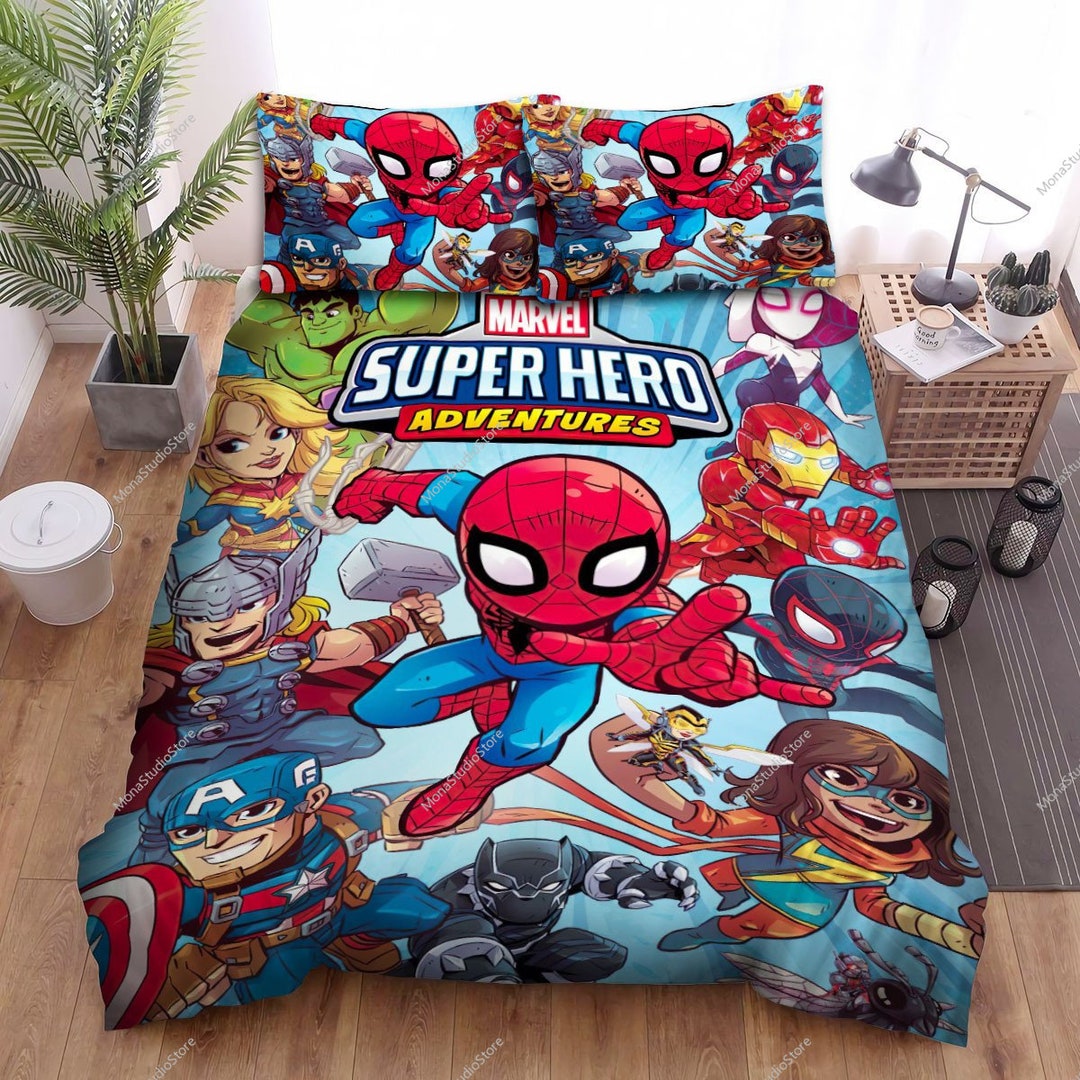 Spidey and His Amazing Friends Super Hero Adventures Bedding - Etsy