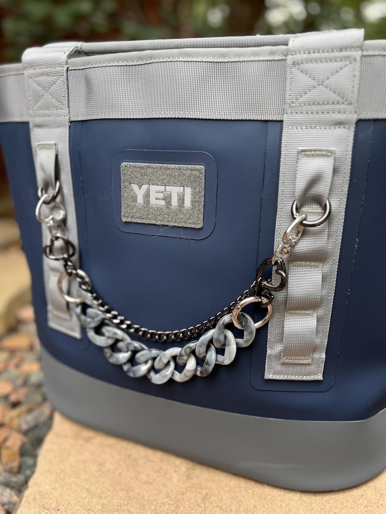 Yeti Camino Bag Chain, Chunky Acrylic Tote Charm Strap, Custom Length ...