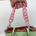 Chunky Purse Strap Bag Chain PINK Handbag Chain W/ Heart - Etsy